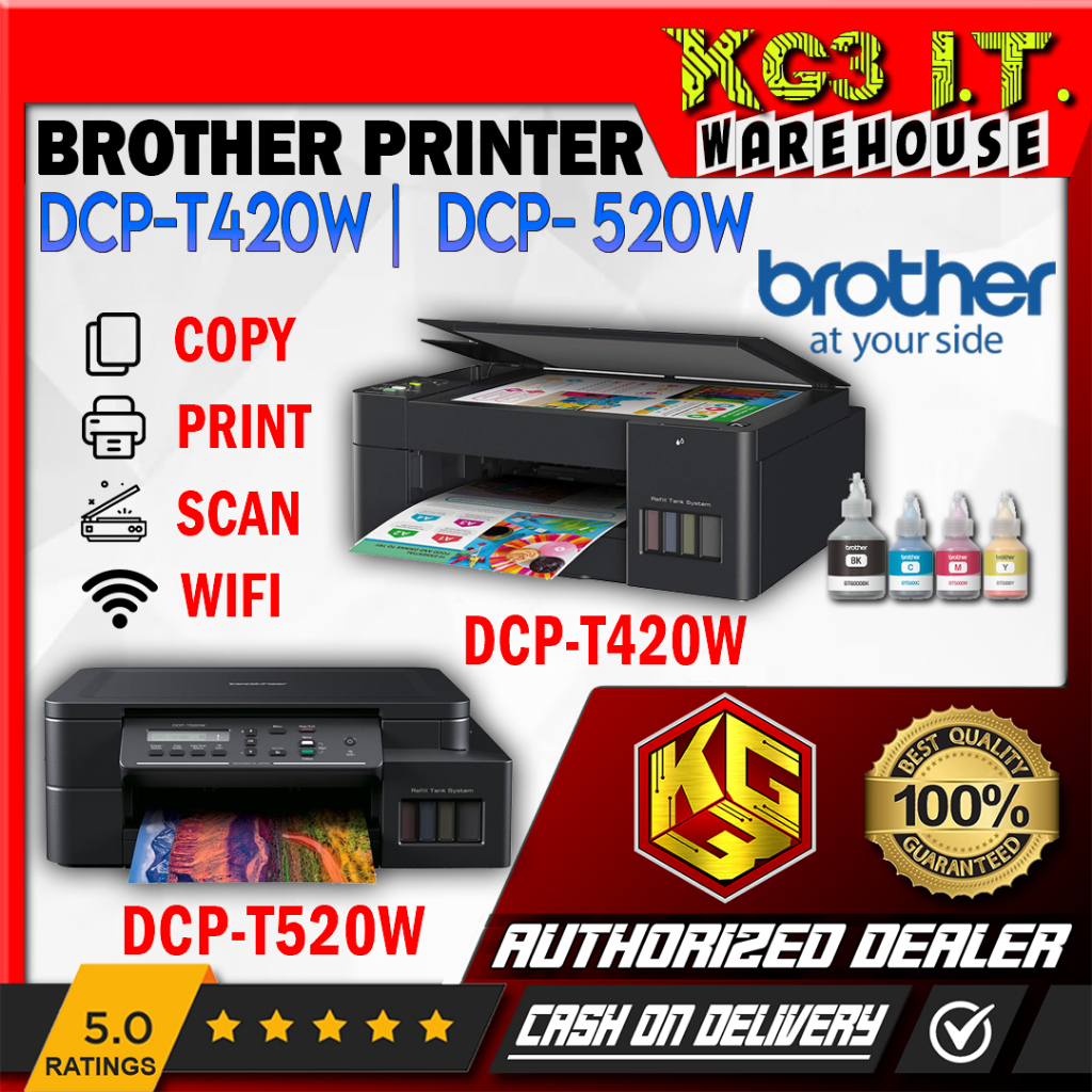 BROTHER DCP-T420w Ink Tank Printer / Brother DCP T520W Refill Tank ... BROTHER DCP-T420w Ink Tank Printer / Brother DCP T520W Refill Tank ...