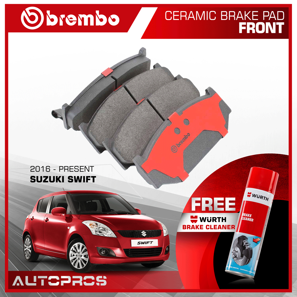 BREMBO P79023N Front Brake Pads Ceramic for Suzuki Swift 2016-Present ...