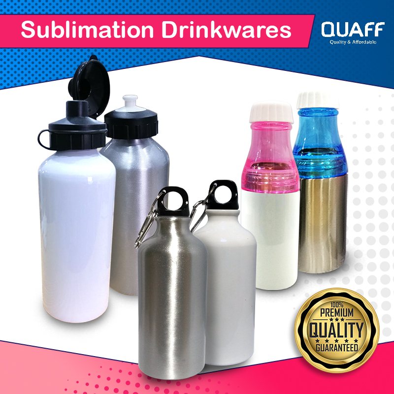 Sublimation Coated QUAFF Sports Jug White & Silver 500ml / 600ml ...