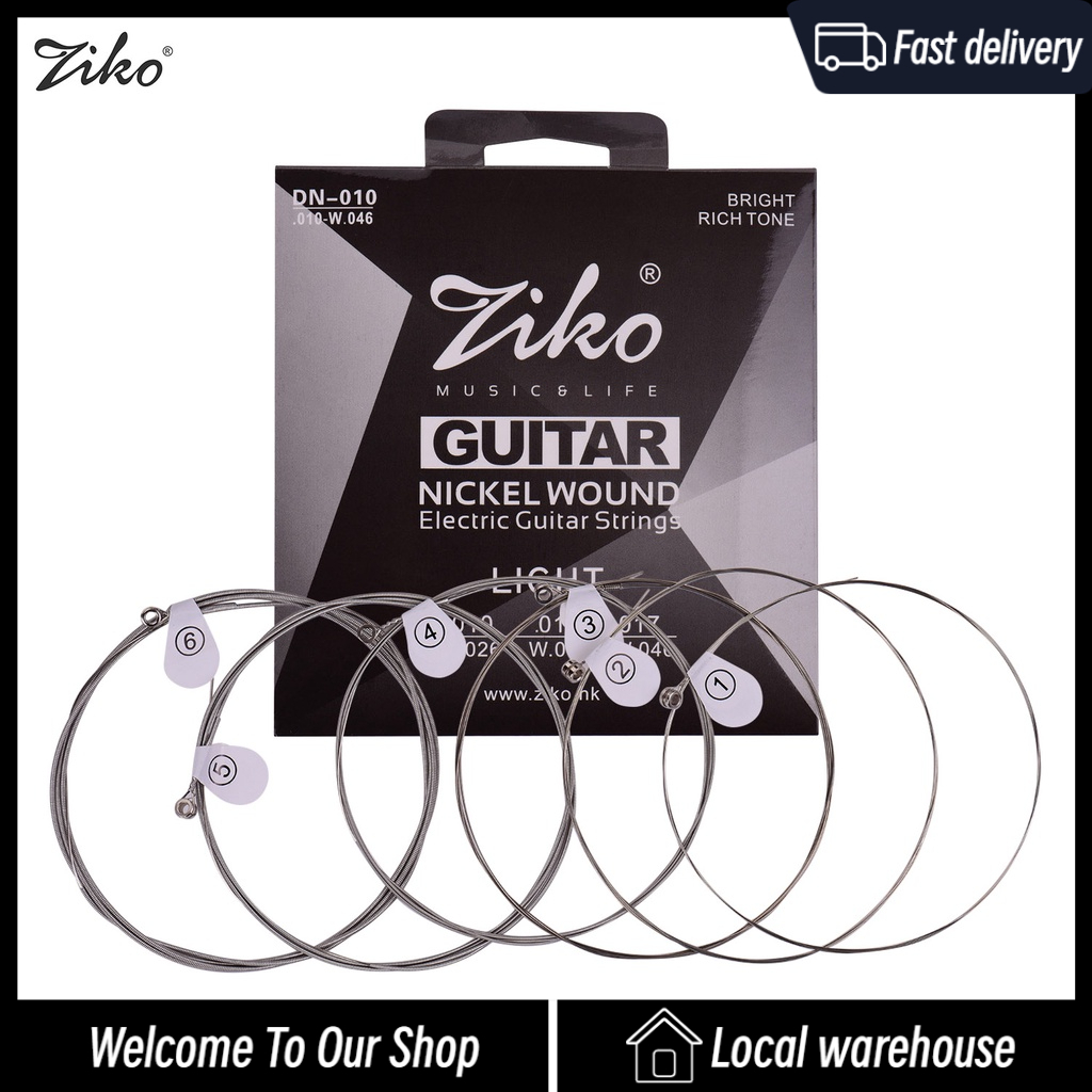 [Fast delivery]ZIKO DN-010 Normal Light Guitar Strings for Electric ...