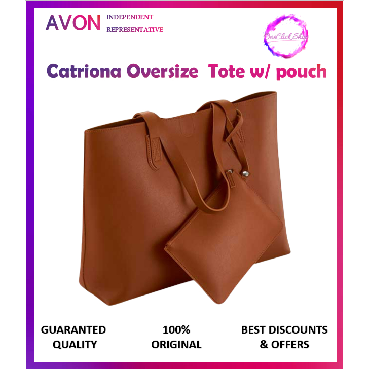 AVON SALE BAG Catriona Oversize Tote With Pouch | Shopee Philippines