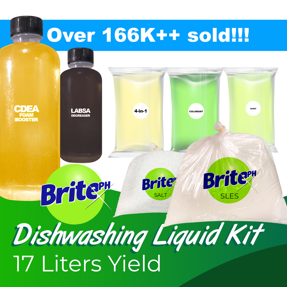 Dishwashing Liquid Kit DIY (17 liters Yield) 10 components | Shopee ...