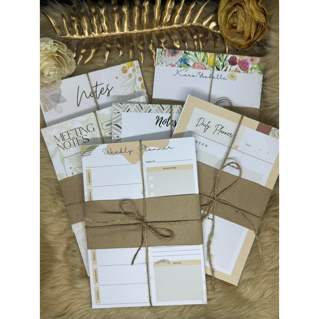 CUSTOMIZED NOTEPADS / MEETING NOTES | Shopee Philippines