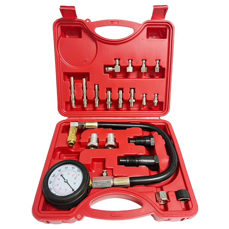 Diesel Engine Compression Cylinder Pressure Tester Gauge Kit 0-1000psi ...