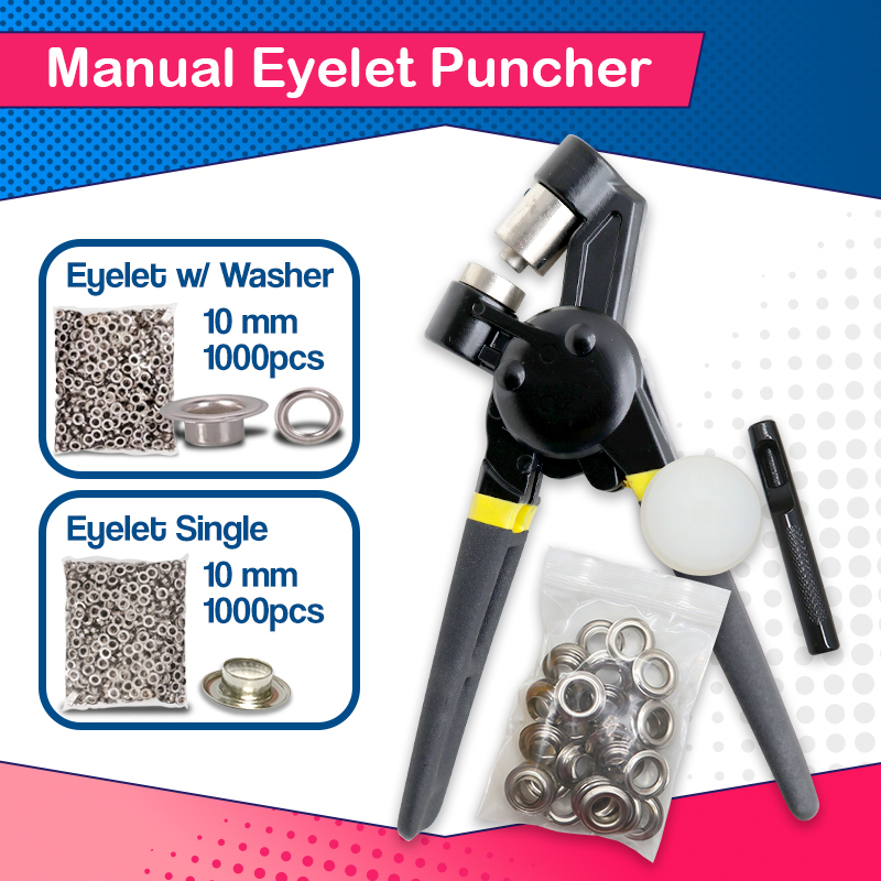 10mm Handheld Manual Eyelet Puncher & 10mm Eyelet with Partner | Shopee ...