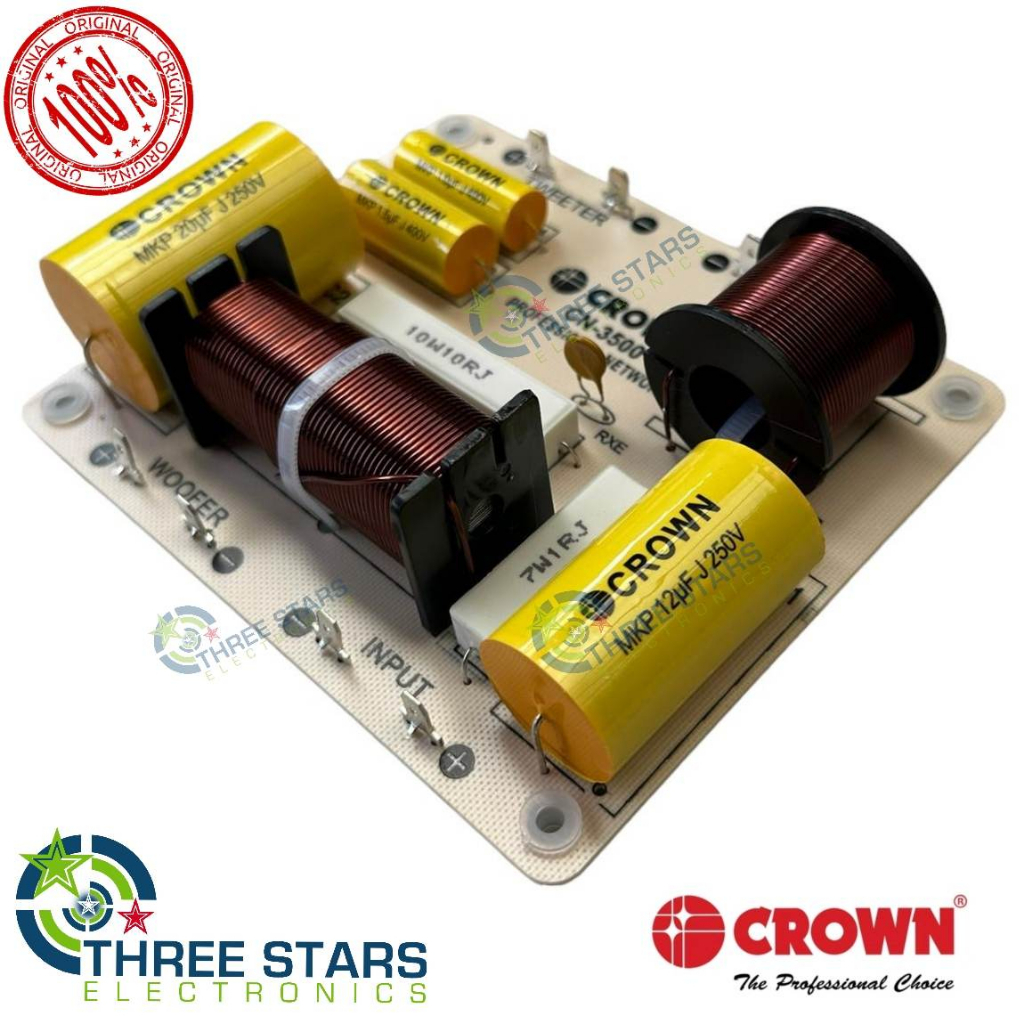 Original 1pc. Crown CN-3500 500W 3 Way 8 Ohms Crossover Dividing ...