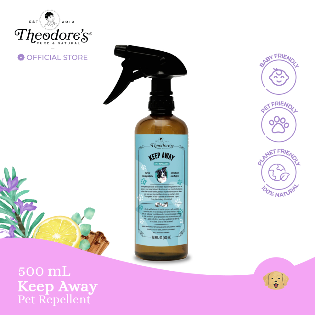 Theodore's Repellant Spray Keep your Pet Away 500ml - Pet Care | Shopee ...