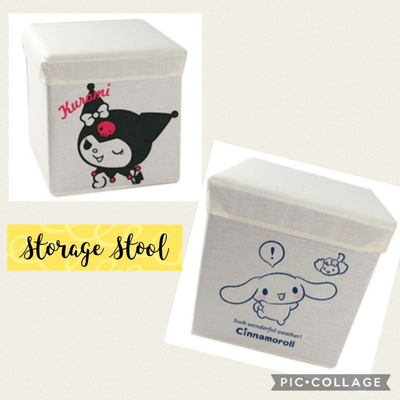SANRIO STORAGE STOOL (KUROMI / CINNAMOROLL) | Shopee Philippines