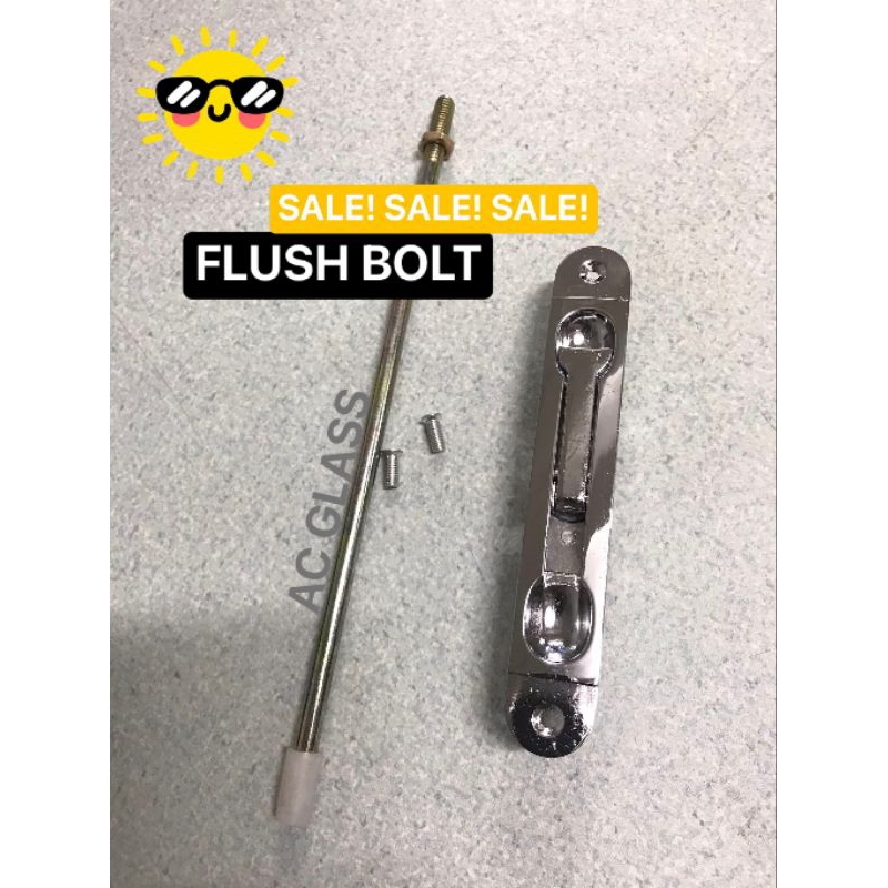 AC GLASS: FLUSH BOLT (1 set) | Shopee Philippines
