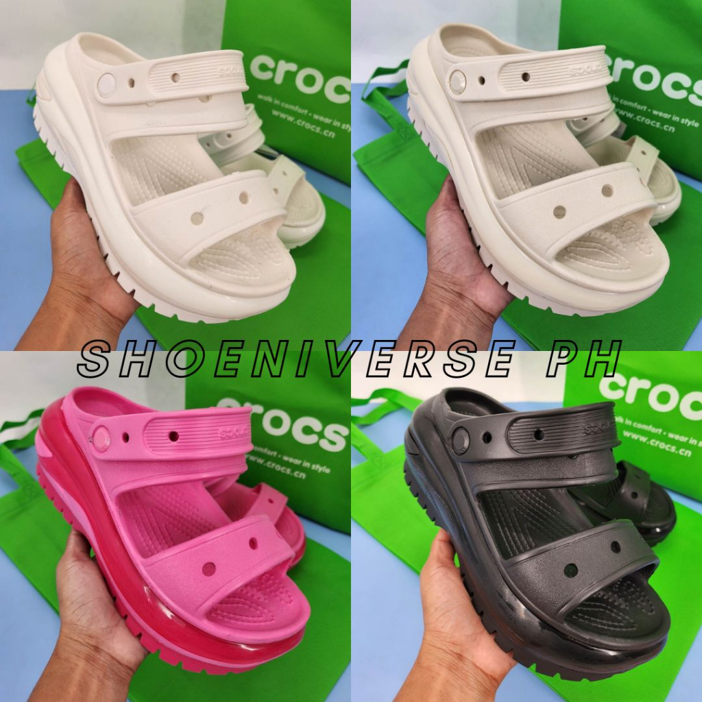 CROCS CLASSIC MEGA CRUSH SLIDE FOR WOMEN | Shopee Philippines