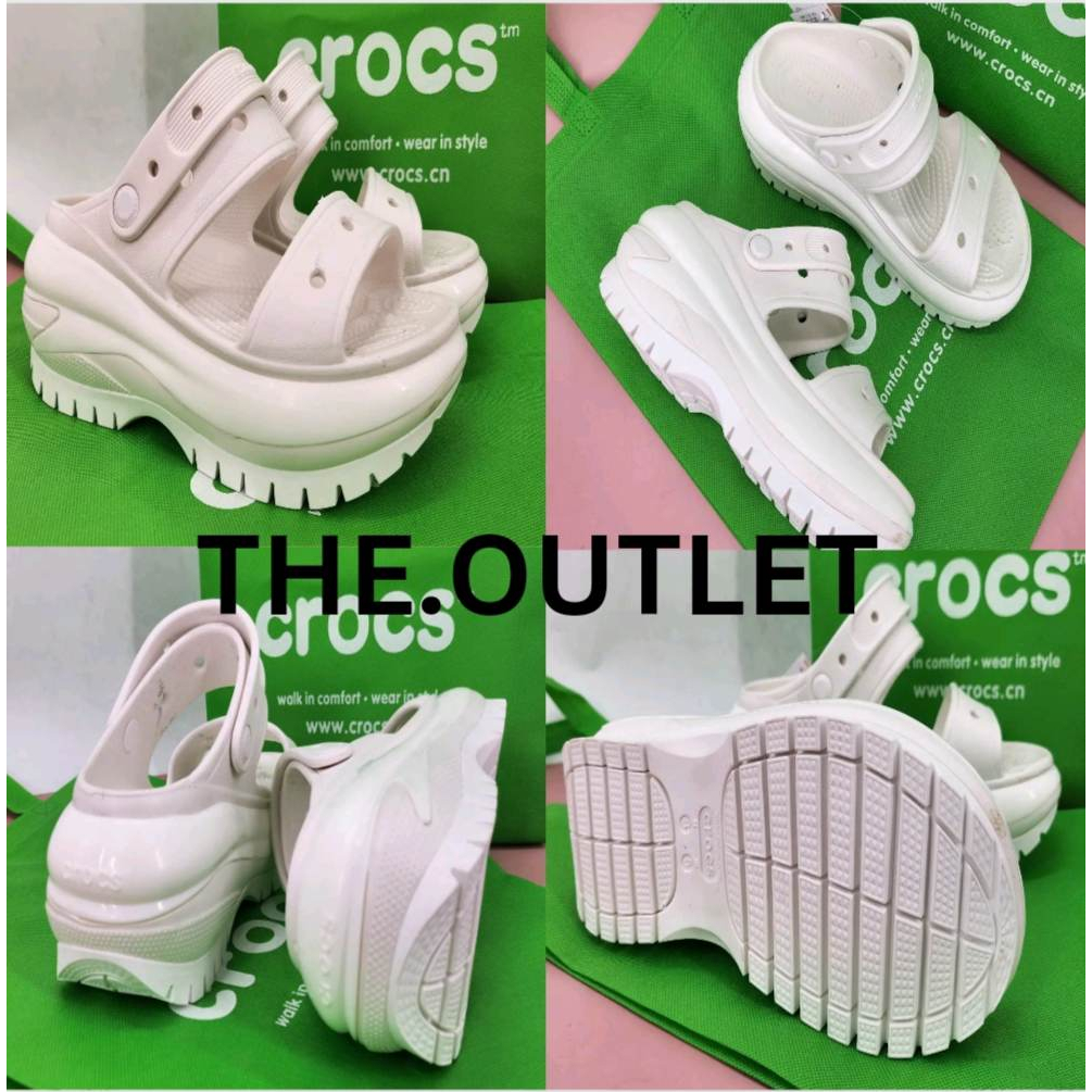 CROCS MEGA CRUSH SANDALS SLIDE STRAP FOR WOMEN WITH ECOBAG AND HANG TAG ...
