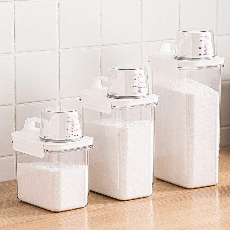 Detergent Container Jar Snacks Box For Liquid Dishwashing Powder Sealed ...