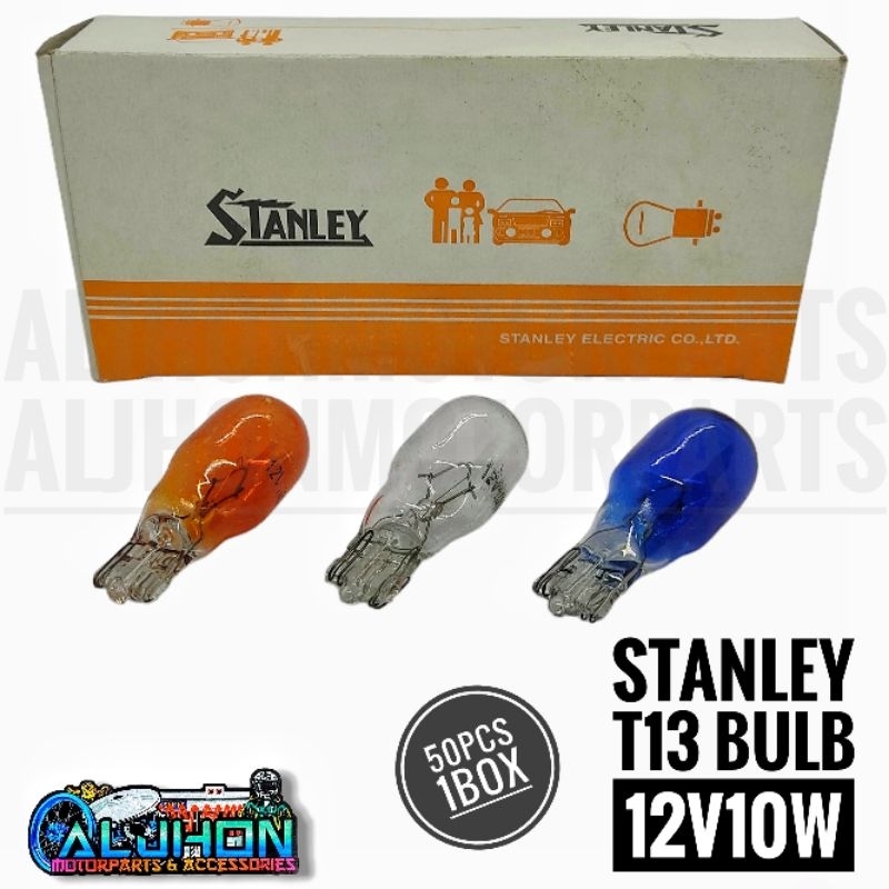 STANLEY T13 Peanut BULB 12V 10W 50pcs/1box White/Orange/Blue (Sold per ...