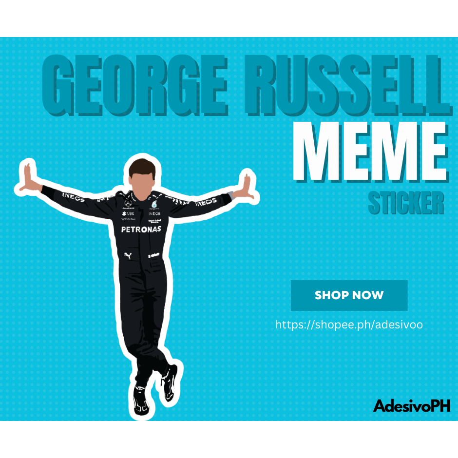 George Russell F1 Opening - F1 MEMES / MATTE / Waterproof ...