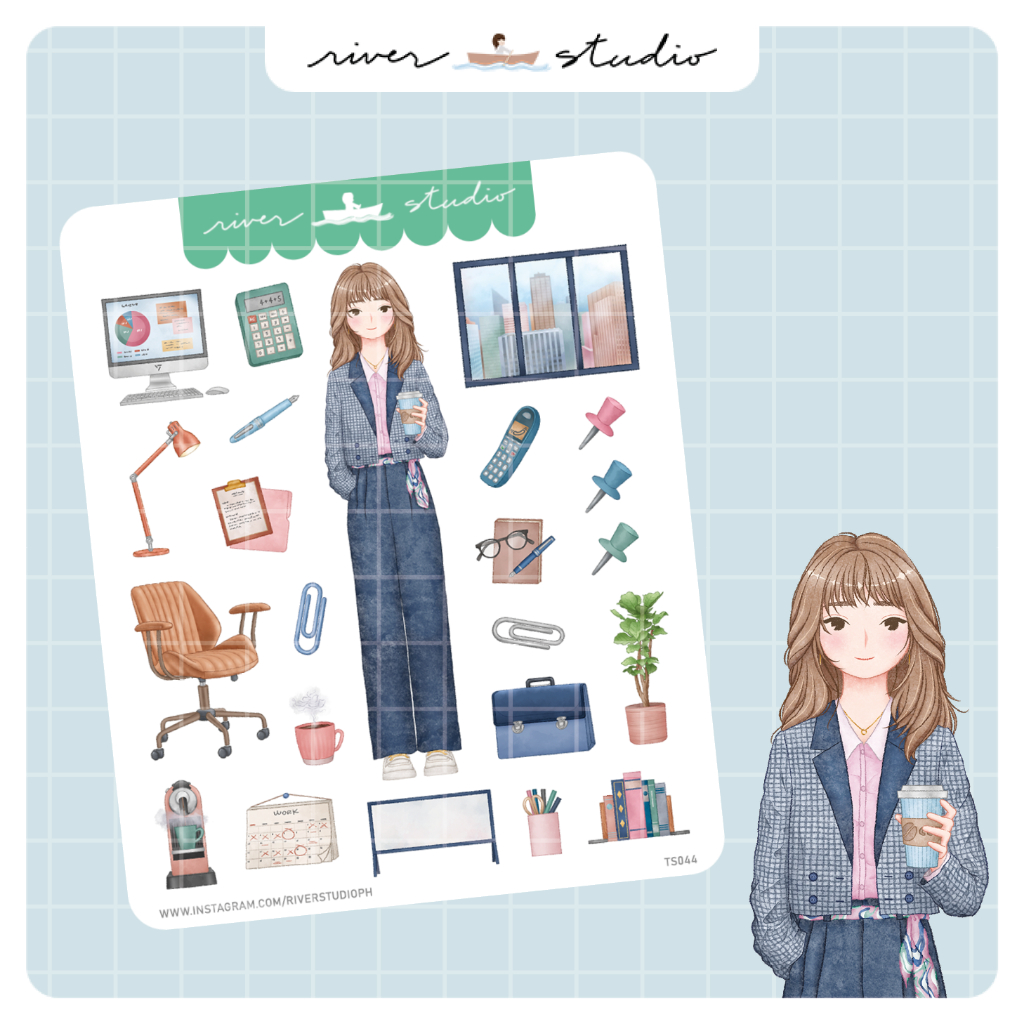 Seventeen FML | TS044 | Office Boss Work Themed Deco Stickers for ...