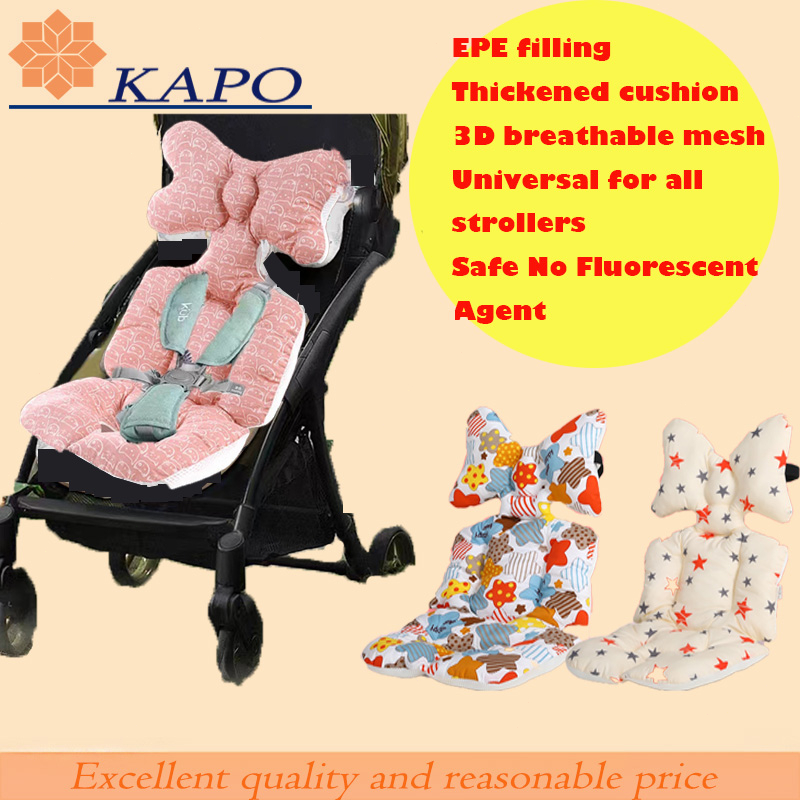 【FREE SHIPPING】KAPO 100% Cotton Breathable Stroller Cushion Pad for ...