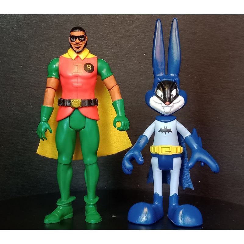 batman and robin collaboration of bugs bunny toy and lebron james toy ...