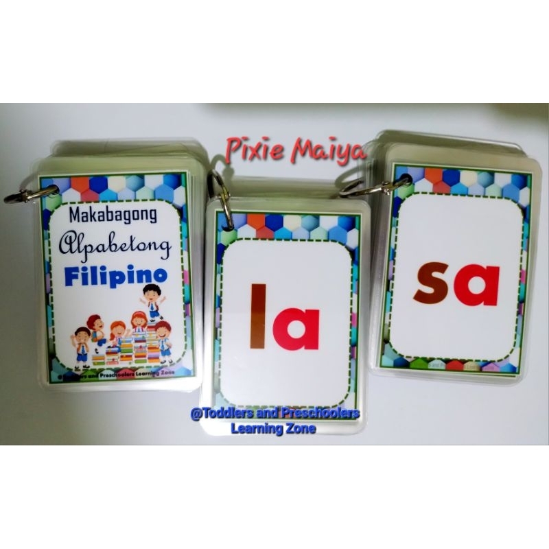 Makabagong Alpabetong Filipino ABAKADA Flashcards | 120 cards / ATM or ...