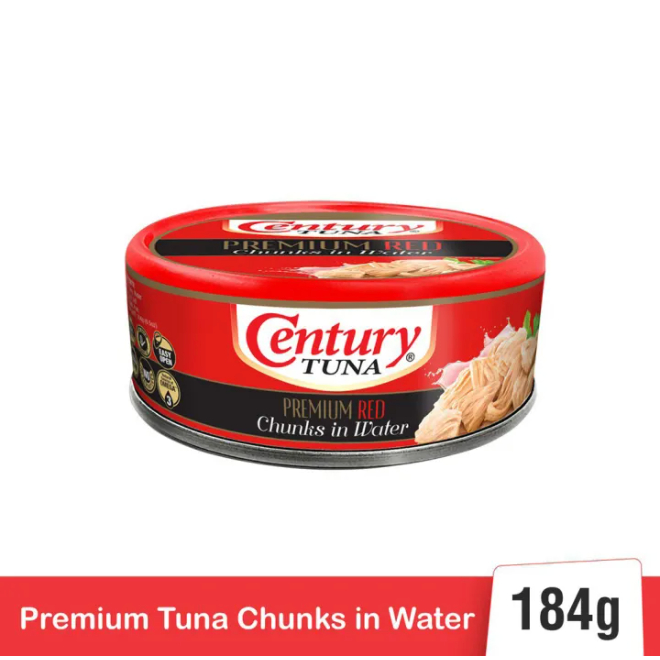 Century Tuna PREMIUM RED - Chunks in Water 184g | Shopee Philippines