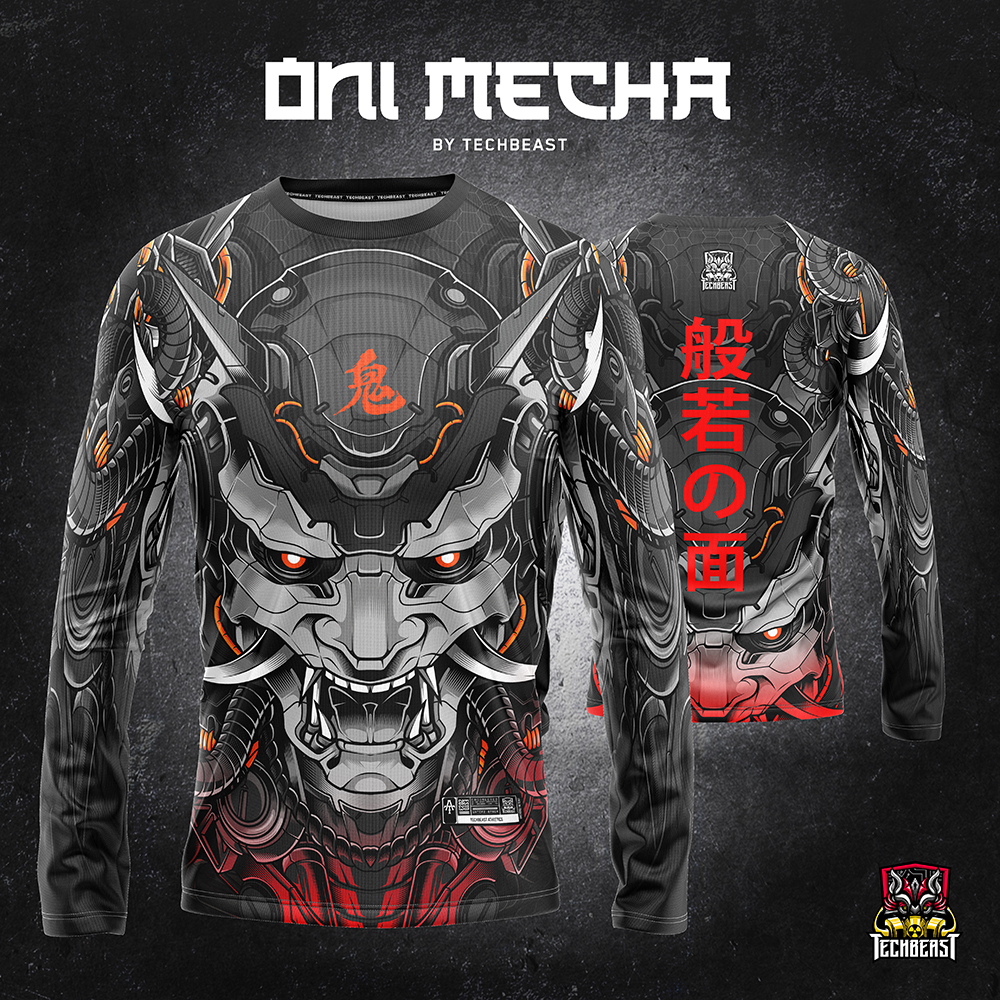 Oni Mecha Long Sleeves Full Sublimation Jersey Clothing Techbeast ...