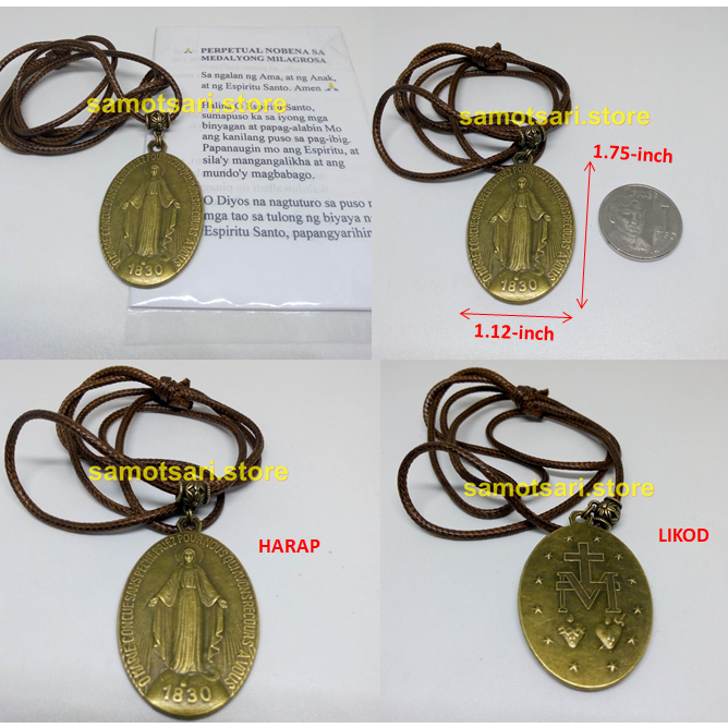 MAG150_BR Our Lady of Miraculous Medal Necklace ( Medalyong Milagrosa ...