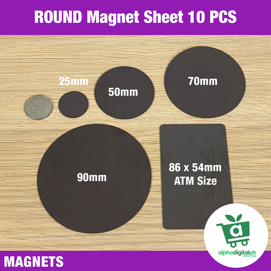 Round Magnet Sheet for Souvenir Giveaways 10 pcs per pack | Shopee ...