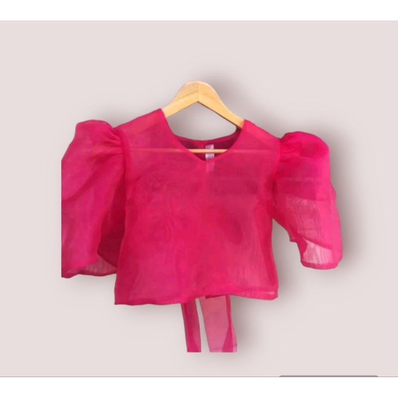 Modern Kimona Croptop filipiniana | Shopee Philippines