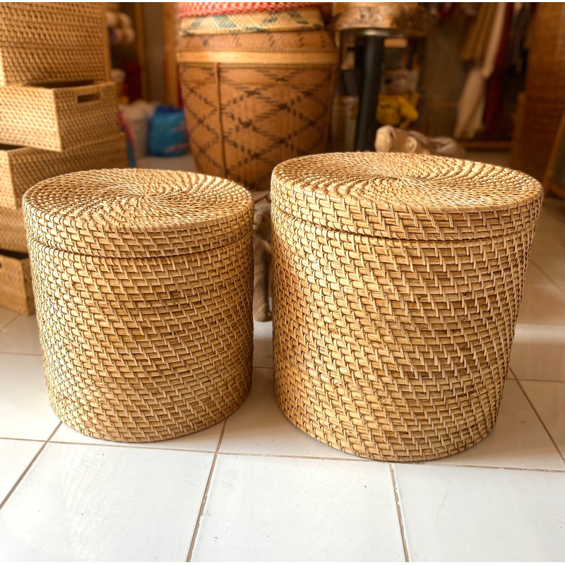Native handwoven rattan | Labtang handwoven hamper | laundry box ...