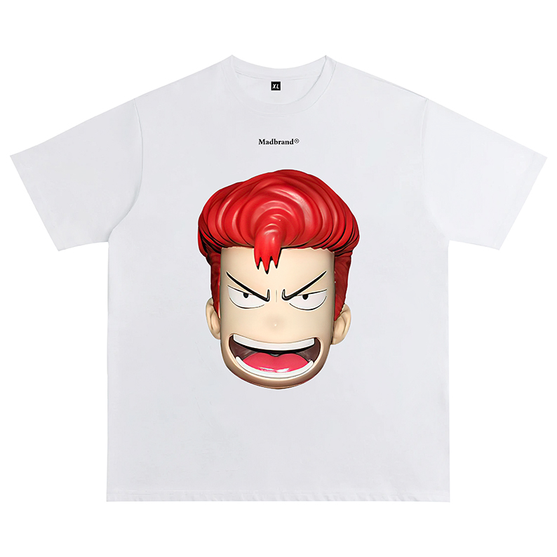 SLAM DUNK Hanamichi Sakuragi 3D DESIGN CUTE STYLE LOOSE THSIRT MADFACE ...