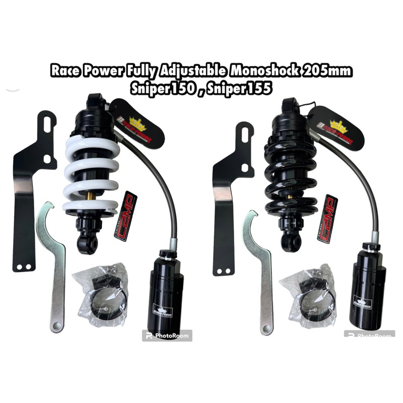 Race Power 205mm Sniper150 , Sniper155 Fully Adjustable Mono shock | Shopee Philippines