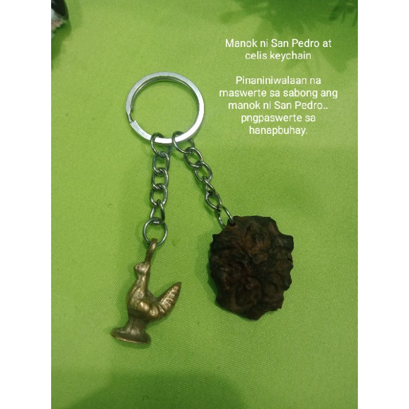 Manok ni San Pedro keychain with gumamela celis | Shopee Philippines