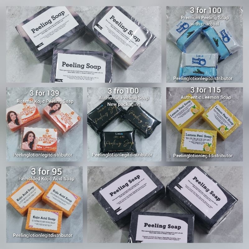 3 for 100 Premium Peeling Soap New Packaging | Shopee Philippines