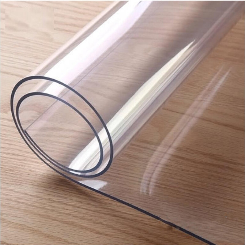 Thick 1.8mm Table Plastic Cover Transparent Pvc Table Cover Pvc Table ...