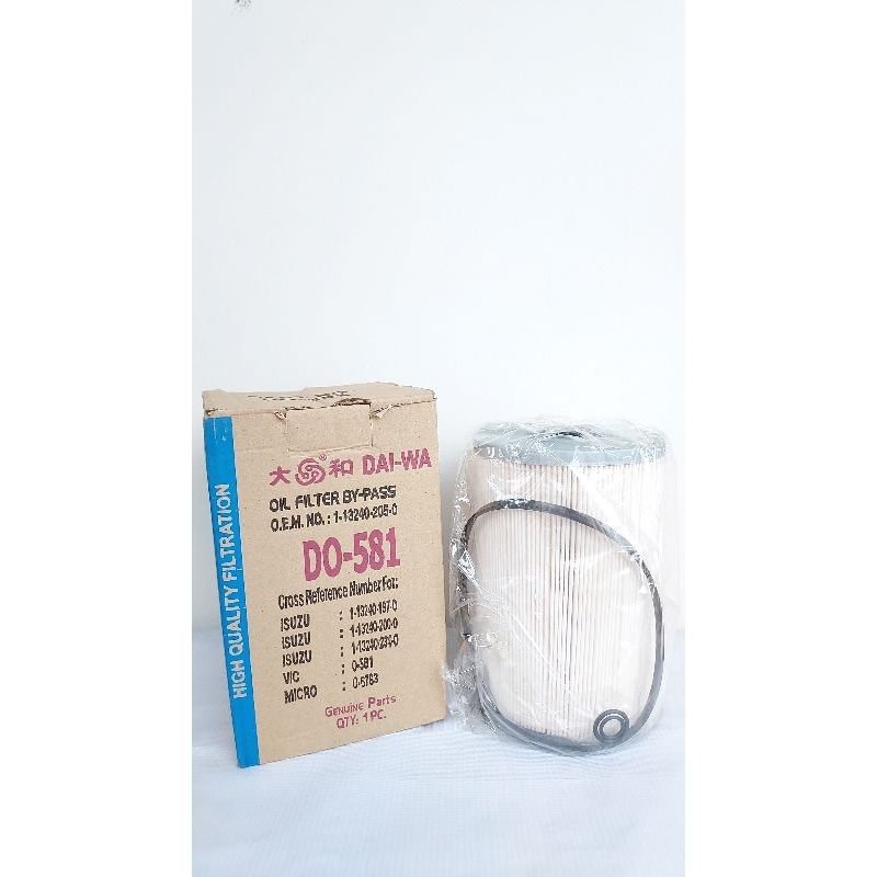 DAI-WA / Daiwa Oil Filter DO-581 By-Pass Part Isuzu Truck 6SD1 6WA1 ...