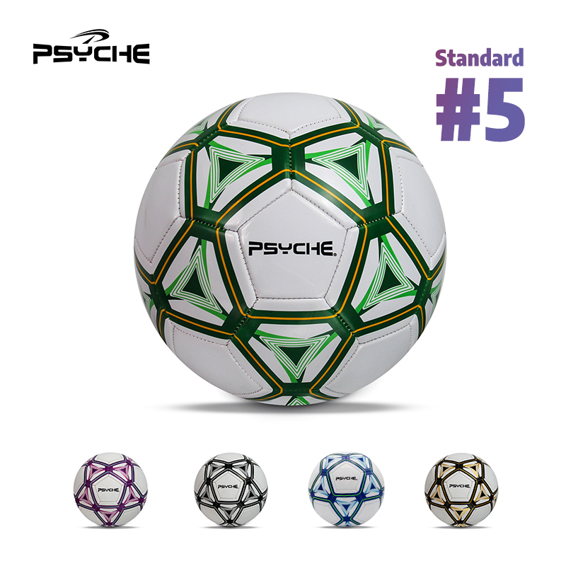 Psyche Soccer Ball Leather Football Official Size 5 Classic Outdoor ...