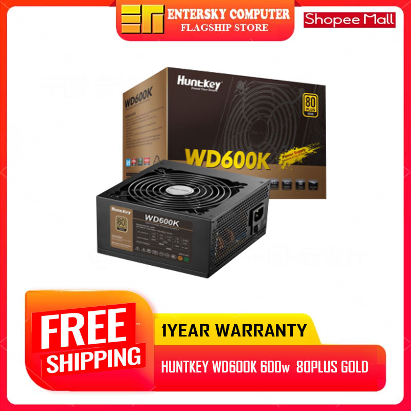 Huntkey WD600K 600W 80 Plus Gold Non-Modular Gaming Power Supply | Shopee Philippines