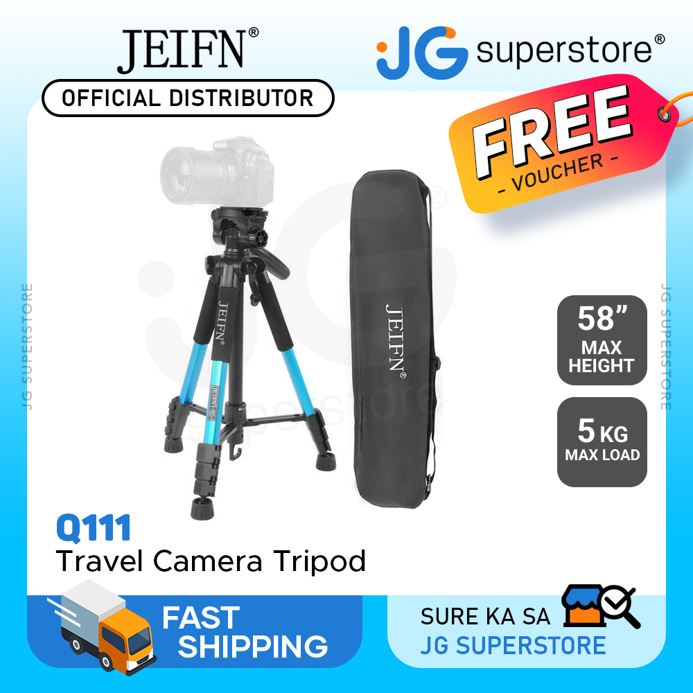Jeifn by Zomei Q111 4-Section Travel Camera Tripod w/ 58" Max Height, 5Kg Max Payload | Shopee ...