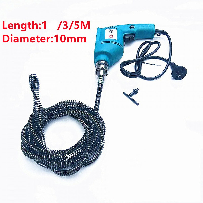 3m Declogger Sewer Pipeline Dredging Tool Electric Drill Drain Cleaner ...