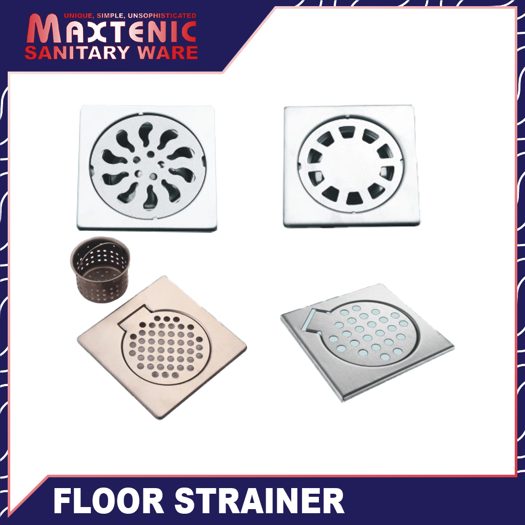 4x4/ 6x6 Stainless Steel Floor Strainer Sink W/ Basket Standard Kitchen ...