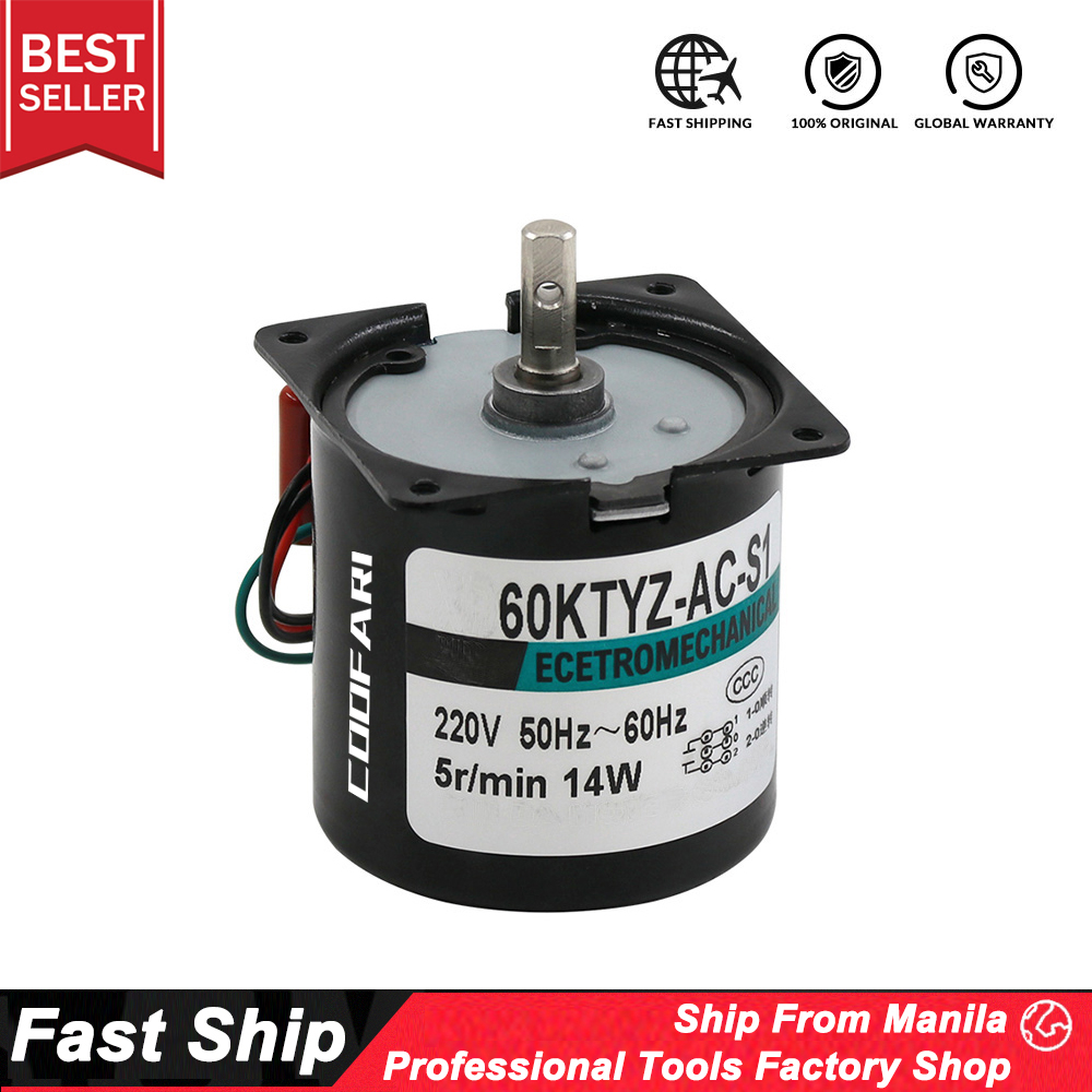 60KTYZ High Torque AC 220V 2.5RPM Gear-Box Electric Synchronous Gear ...