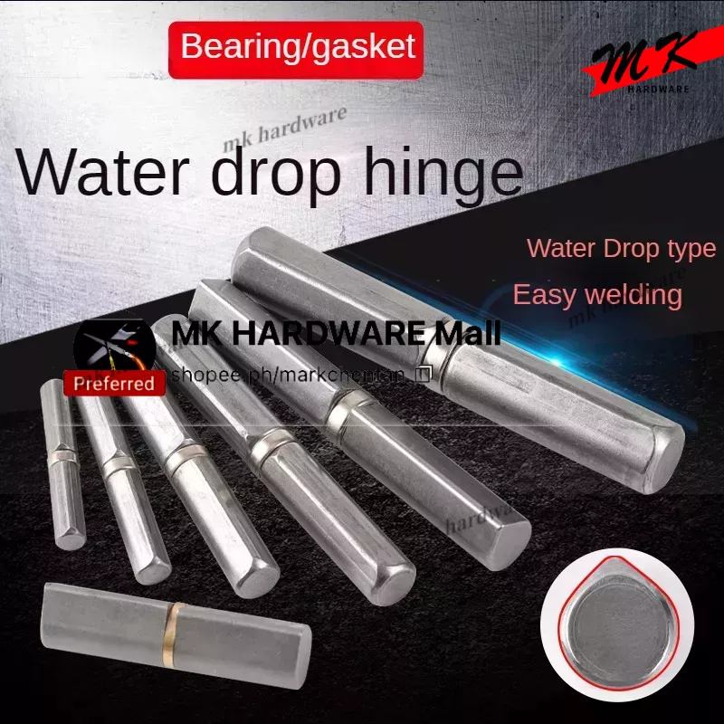 Hinge (Per piece) water drop hinge 12x80 to 18x120 Steel door hinges ...