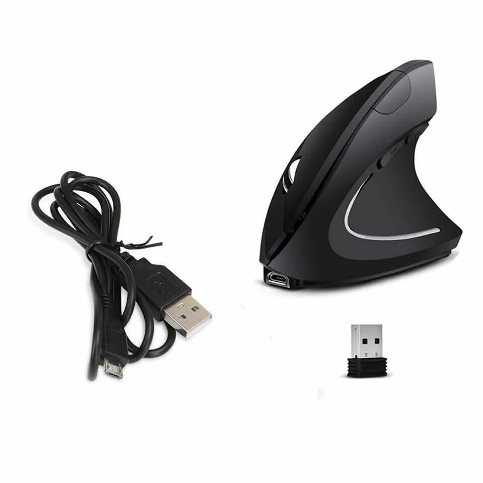 2.4G Ergonomic Vertical Mouse Wireless 2400DPI USB Optical Computer ...