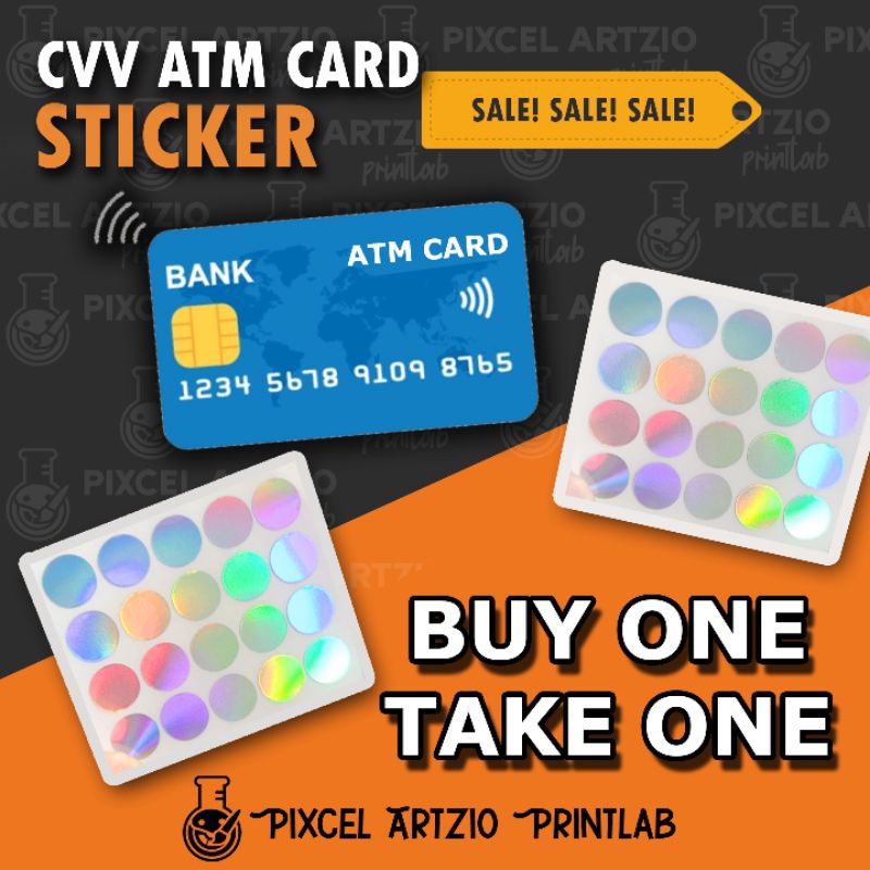 CVV STICKER FOR ATM/DEBIT/CREDIT CARD PROTECTION | Shopee Philippines