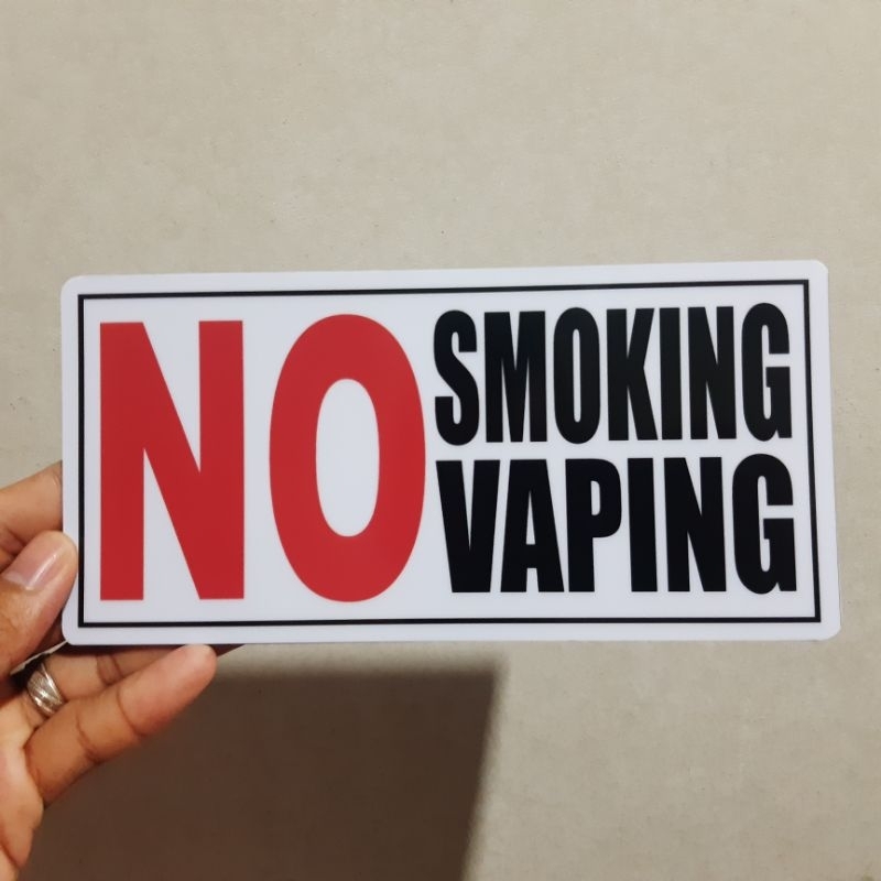 NO SMOKING AND NO VAPING SIGNAGE PVC TYPE NEW DESIGN WATERPROOF AND NON ...