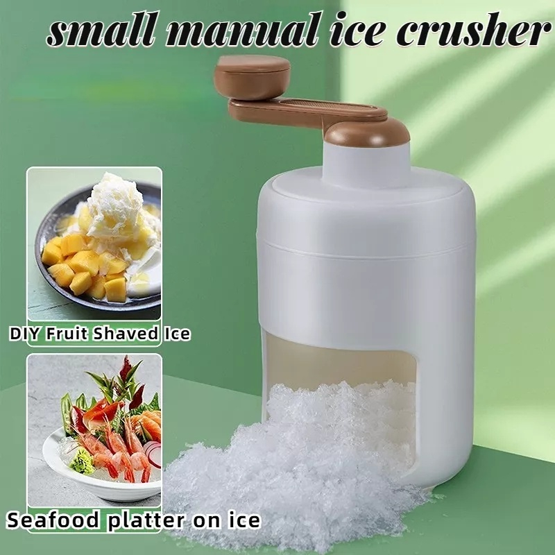 Shaved ice machine manual home small hail ice machine stall hand crank ...
