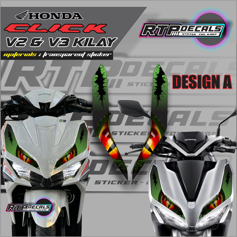 Honda Click Winker Transparent Sticker Tint V2 & V3 | Shopee Philippines