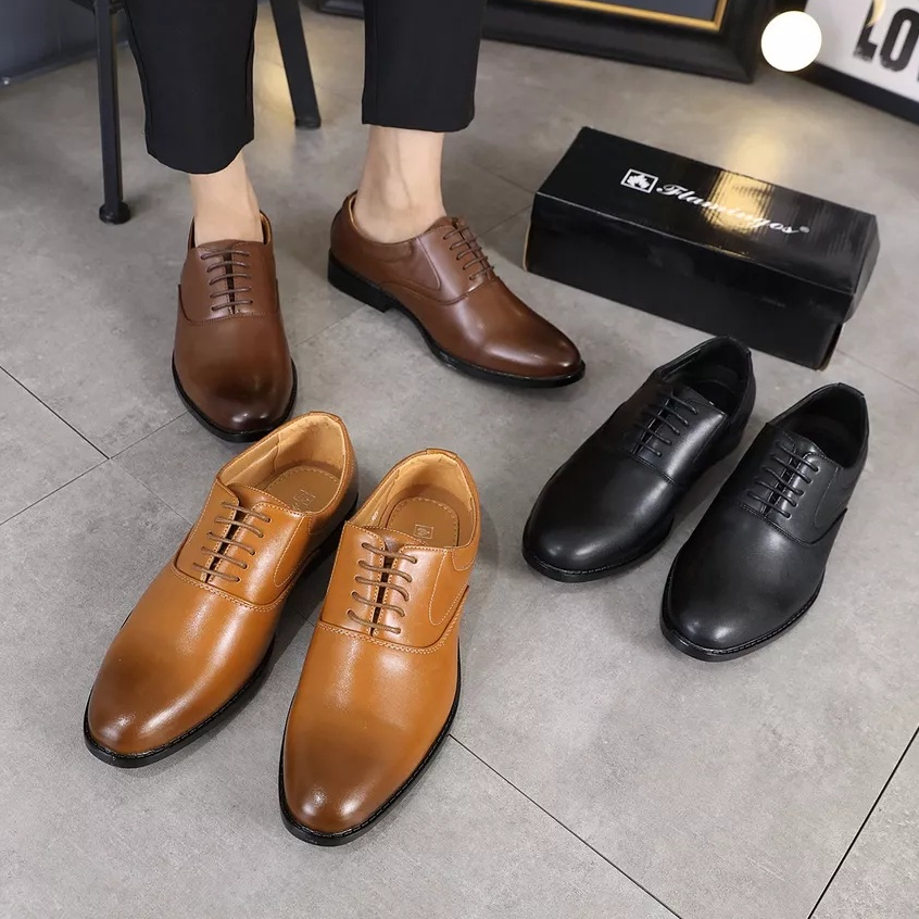 Leather shoes business men's official wedding Office Casual Shoes F5709 ...