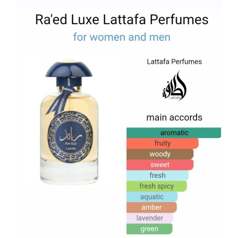 LATTAFA RAED LUX PERFUME-- K by D0LC3&G@BBANA ALTERNATIVE | Shopee ...