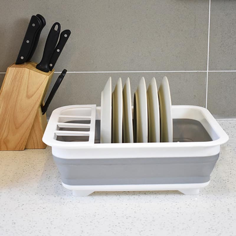 Draining Tray Washing Fruits Kitchen Sink Countertop Dish Drying Rack ...