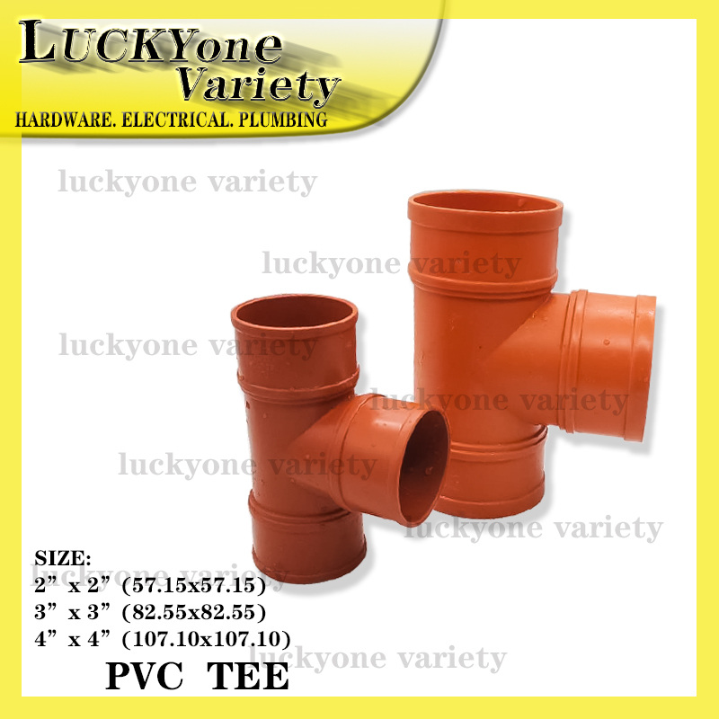PVC ORANGE FITTINGS TEE 2X2/3X3/4X4 | Shopee Philippines